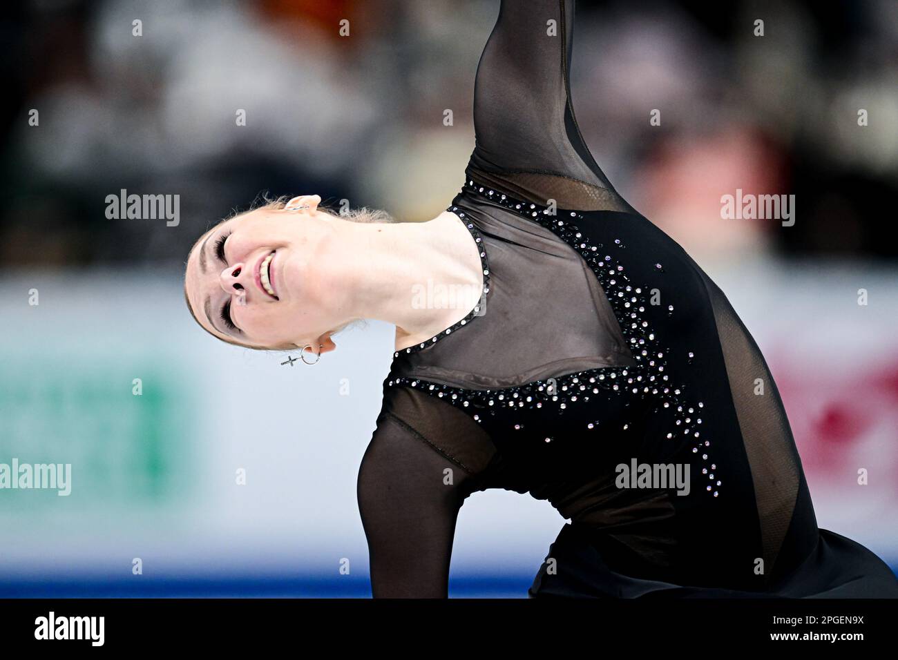 Kristina ISAEV (GER), during Women Short Program, at the ISU World ...