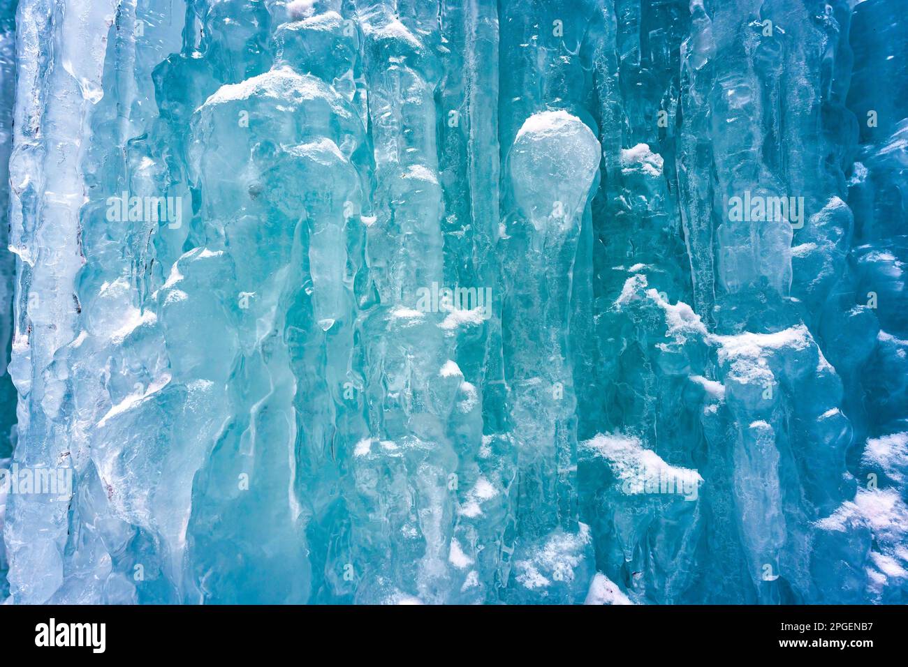 Natural frozen wall texture in natural ice cave on winter Stock Photo ...