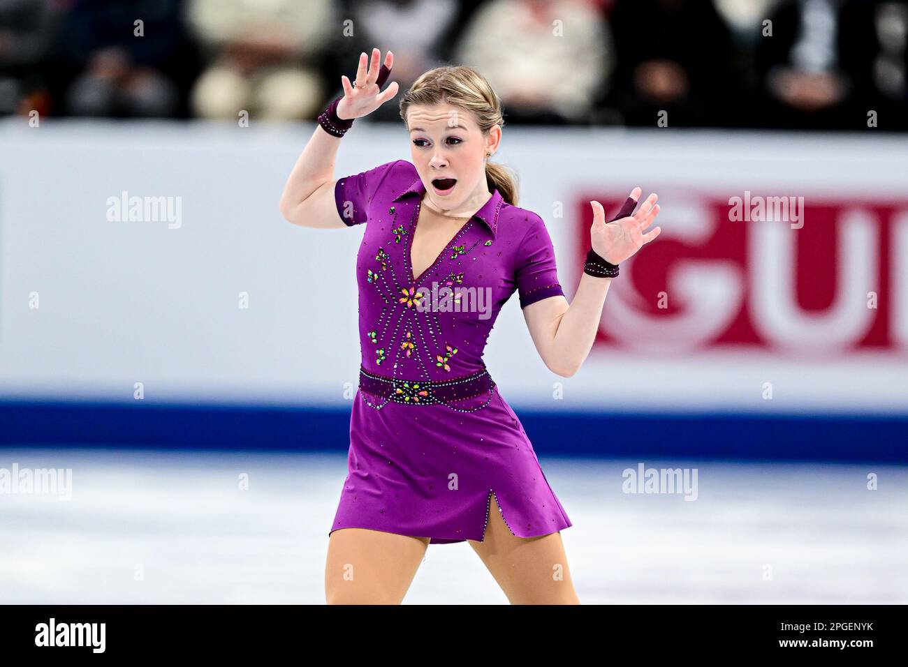 Ekaterina KURAKOVA (POL), during Women Short Program, at the ISU World ...