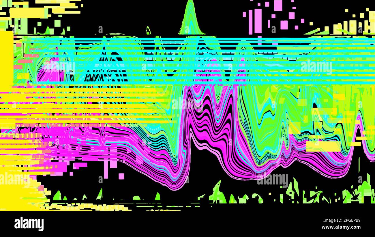 Glitch pixel noise on screen Stock Vector Images - Alamy
