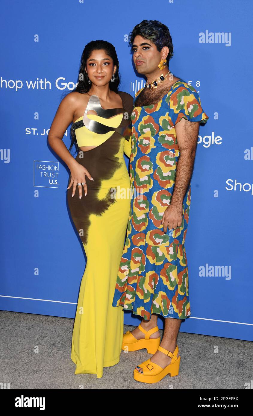 Los Angeles, California, USA. 21st Mar, 2023. (L-R) Maitreyi Ramakrishnan and Alok Vaid-Menon ...