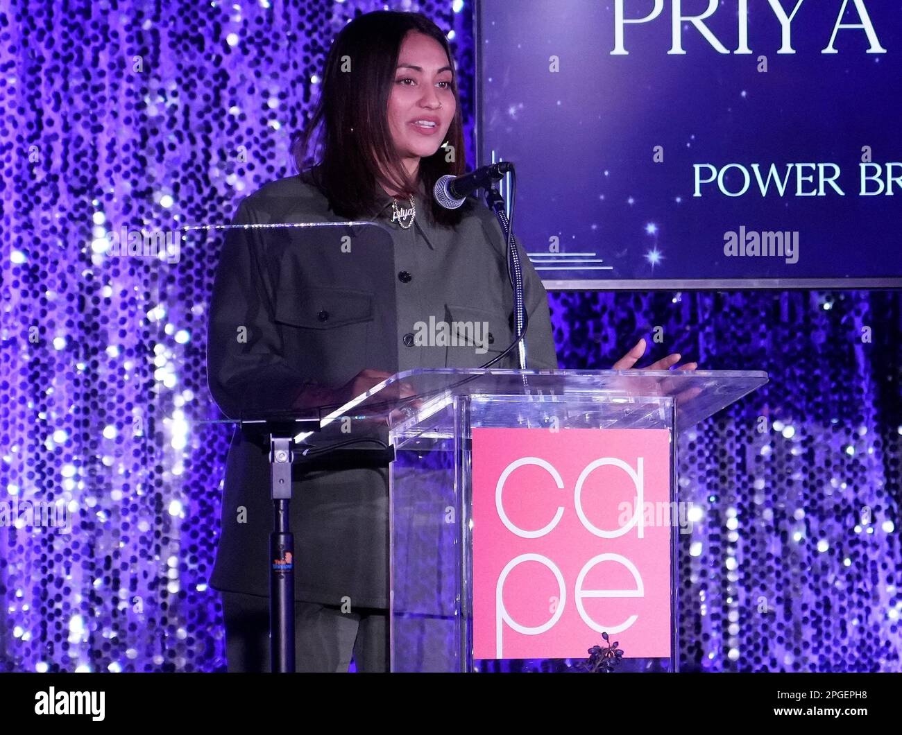 Los Angeles, USA. 21st Mar, 2023. Power Broker Award Honoree Priya Satiani at the CAPE Presents ...