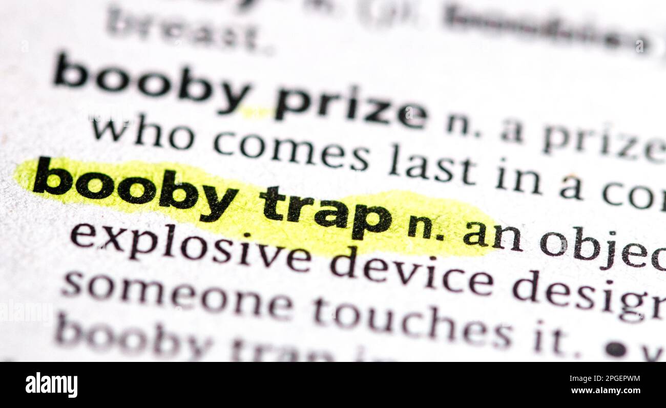 Booby trap hi-res stock photography and images - Alamy