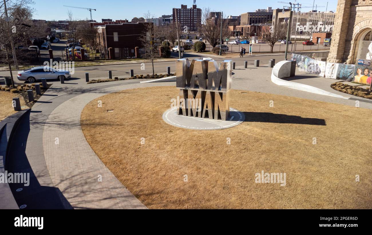 The I AM A MAN Plaza is where Memphis sanitation workers gathered ...