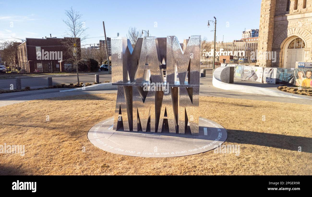The I AM A MAN Plaza is where Memphis sanitation workers gathered ...