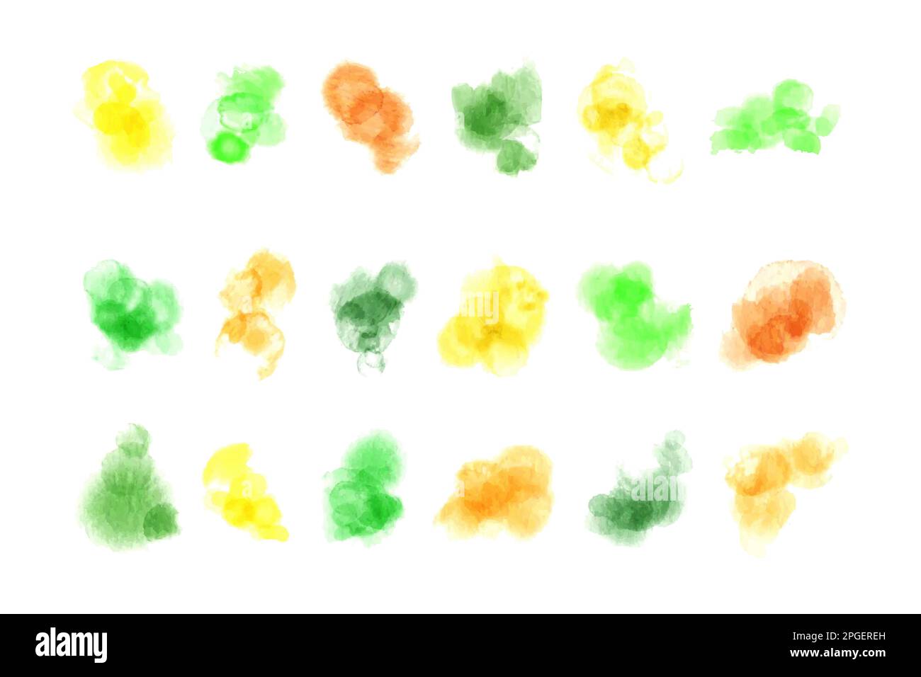 Abstract eco organic natural tone watercolor spots Stock Vector Image ...