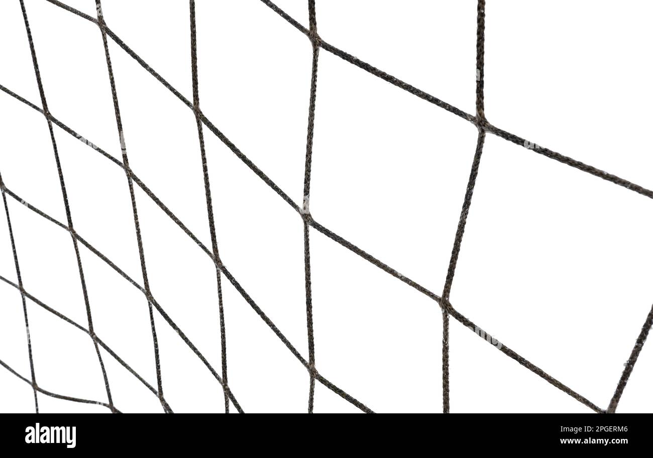 Rope football goal net Cut Out Stock Images & Pictures - Alamy