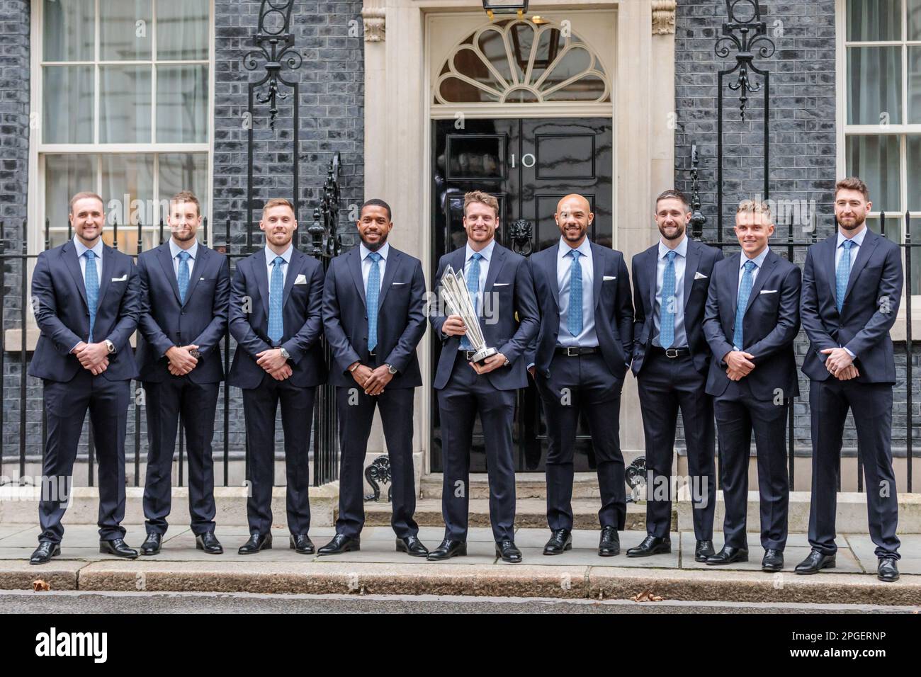 Downing Street, London, UK. 22nd March 2023. Jos Buttler and the ...