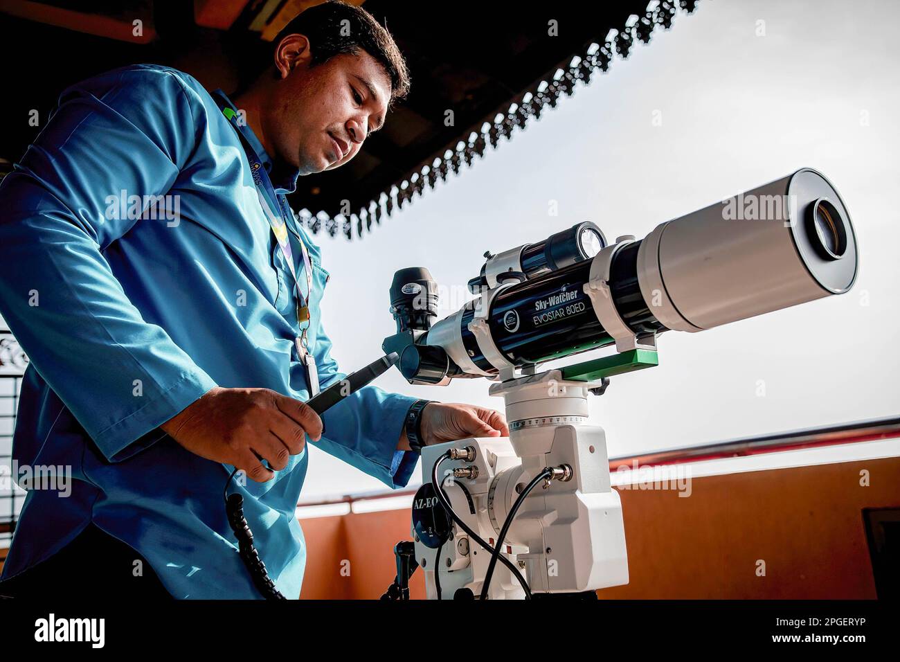 An official from the Selangor Islamic Religious Council is performing ...