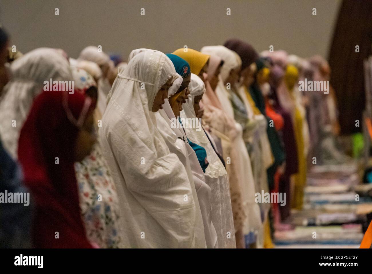 Bandung, West Java, Indonesia. 22nd Mar, 2023. Muslims perform the ...