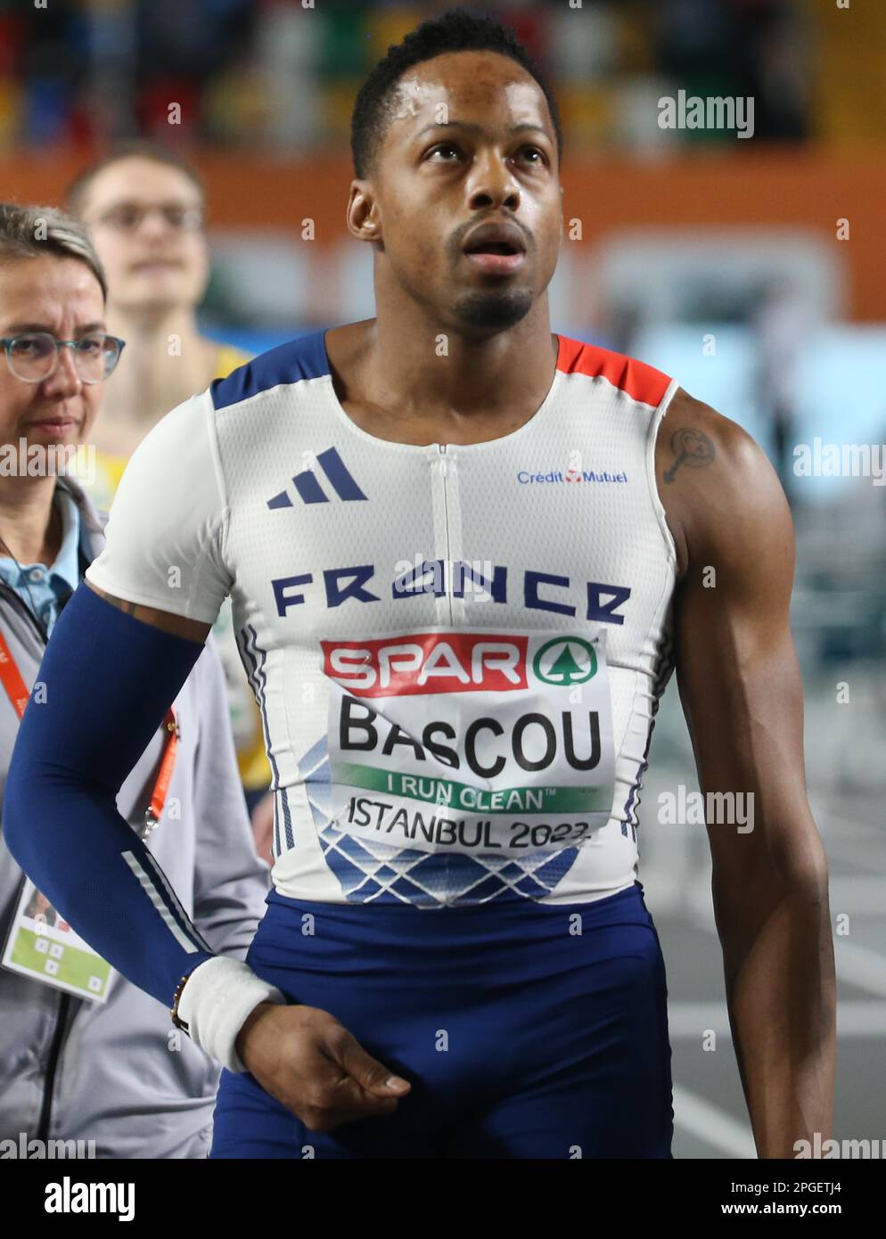 Dimitri BASCOU of France 60m Hurdles Men Heat during the European ...