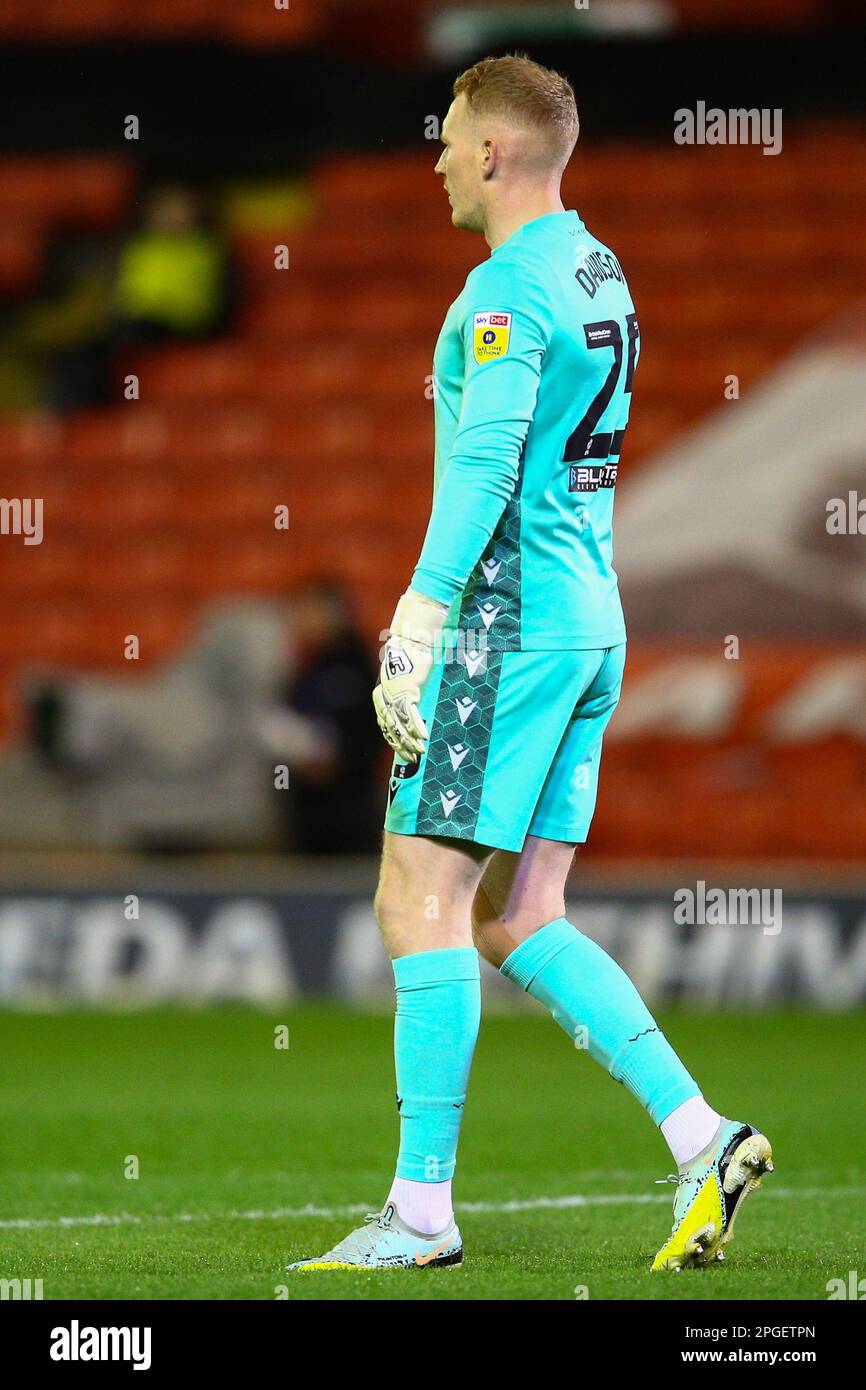 Oakwell Stadium, Barnsley, England - 21st March 2023 Cameron Dawson ...