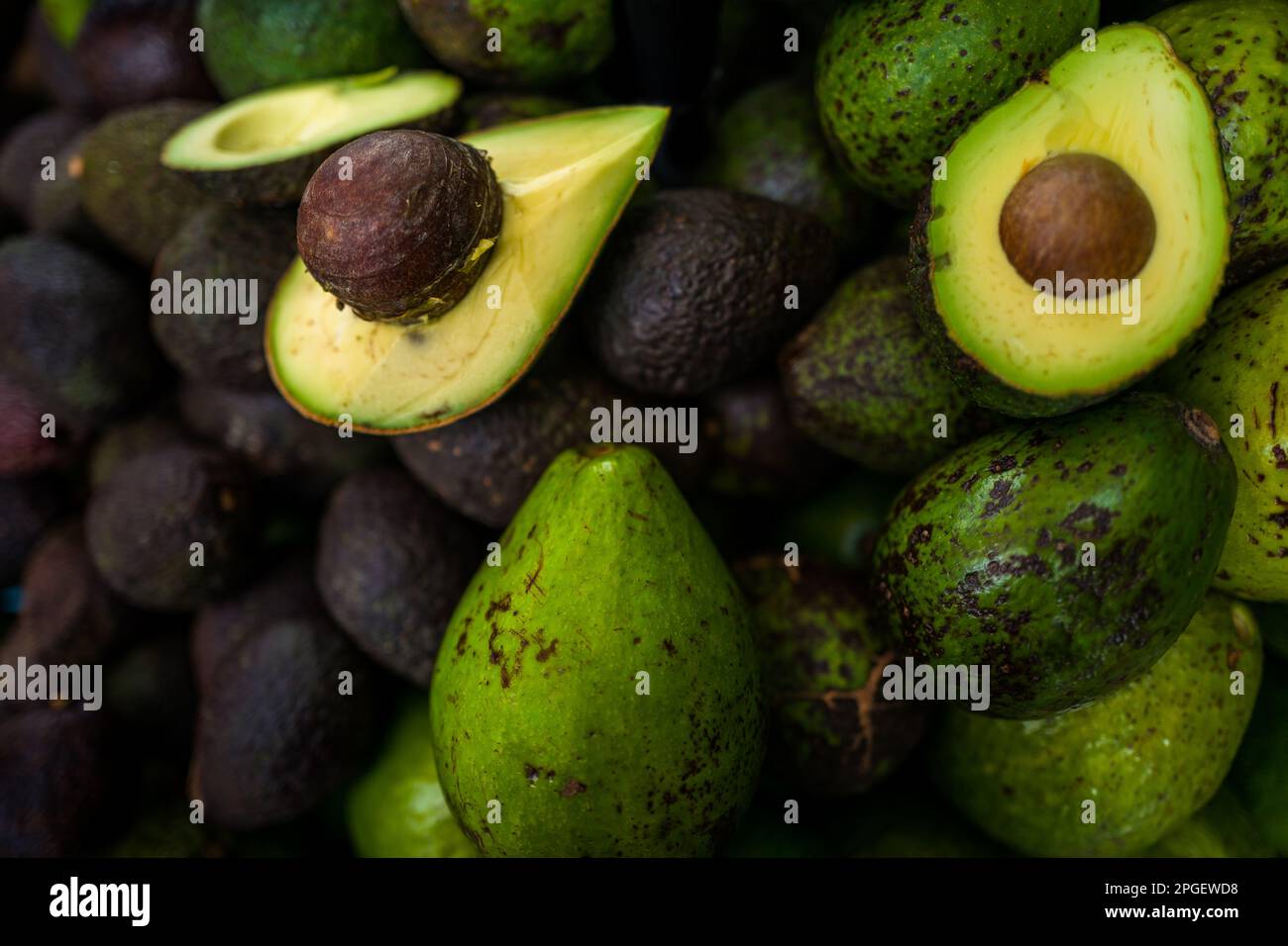 Natural hass avocados in avocado hi-res stock photography and images ...
