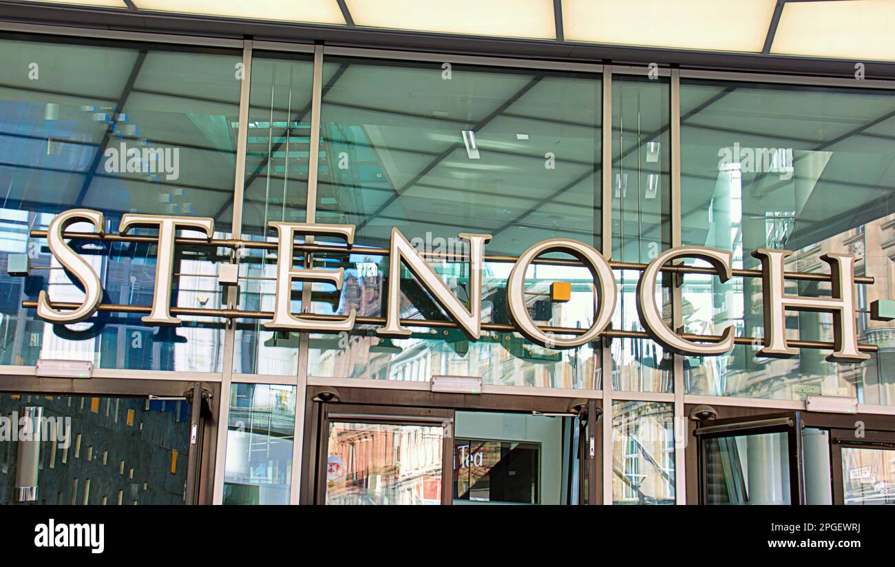 st Enoch shopping centre mall sign on st enoch square centre Stock ...