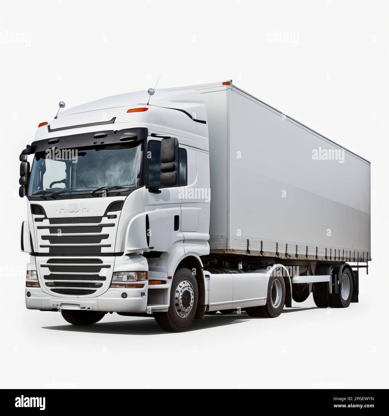 Truck lorry semi tractor trailer Cut Out Stock Images & Pictures - Alamy
