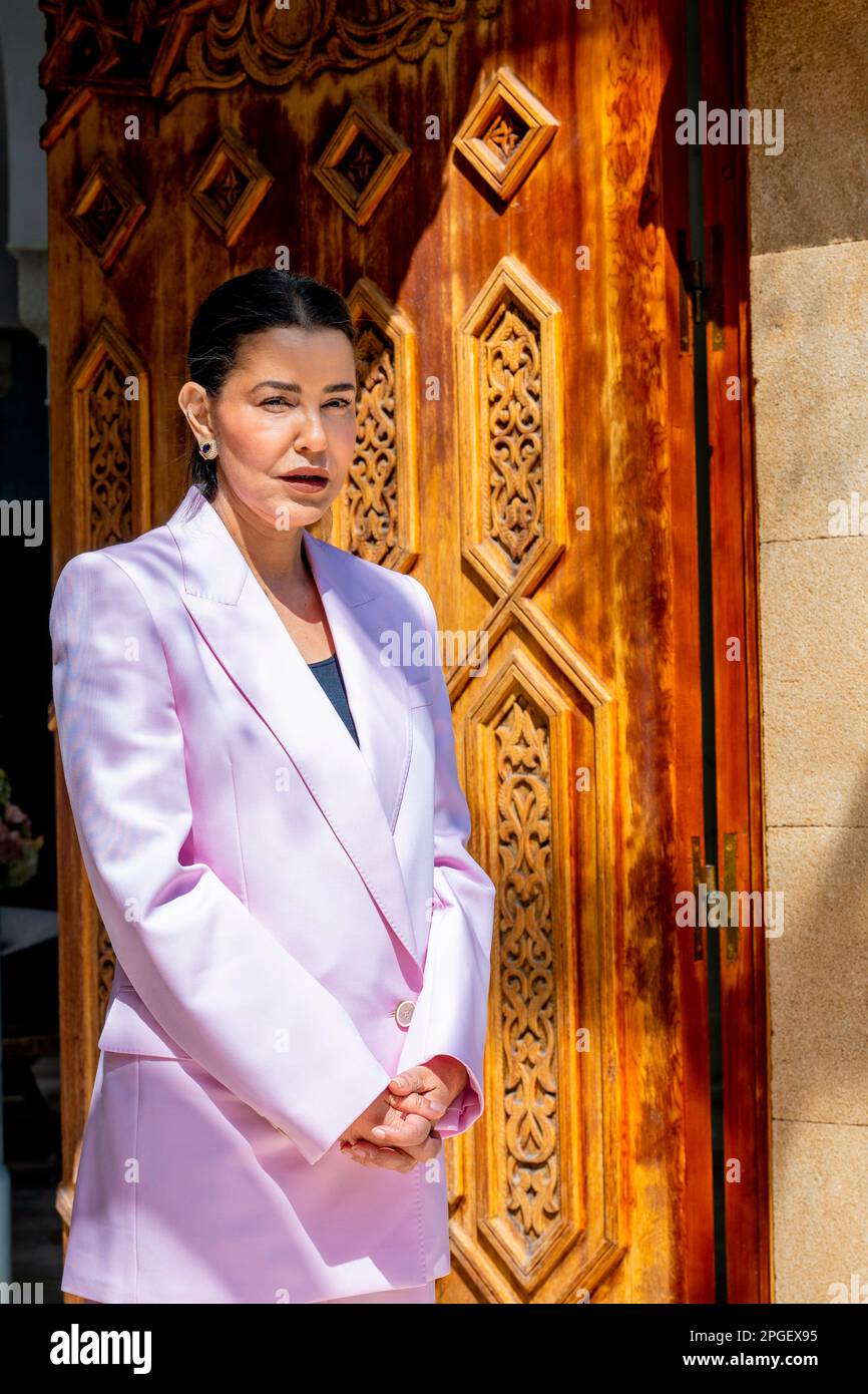 Rabat, Marokko. 22nd Mar, 2023. Princess Lalla Meryem of Morocco (first ...