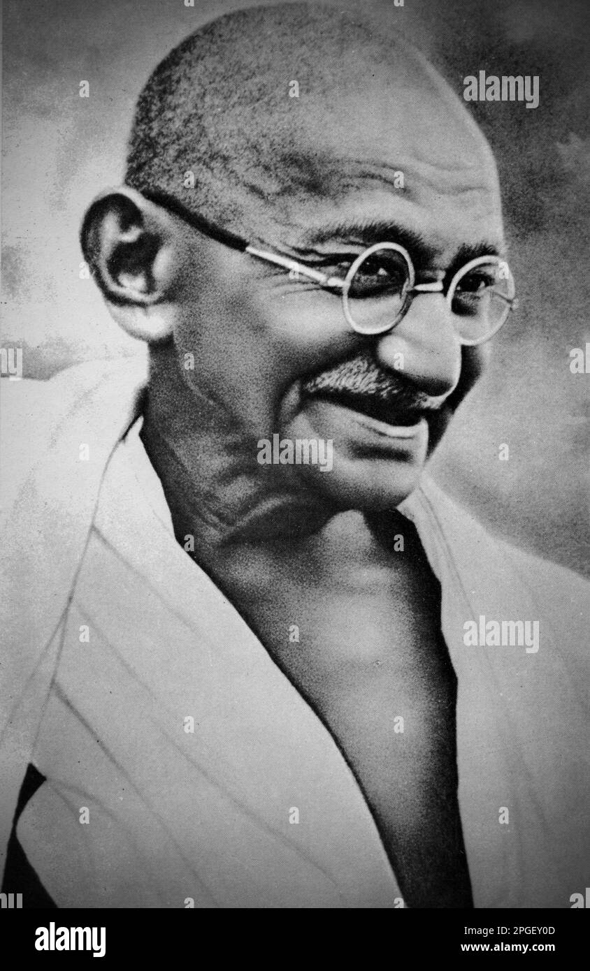 India, Mahatma Gandhi, c. 1945 Gandhi, Mohandas Karamchand, called ...