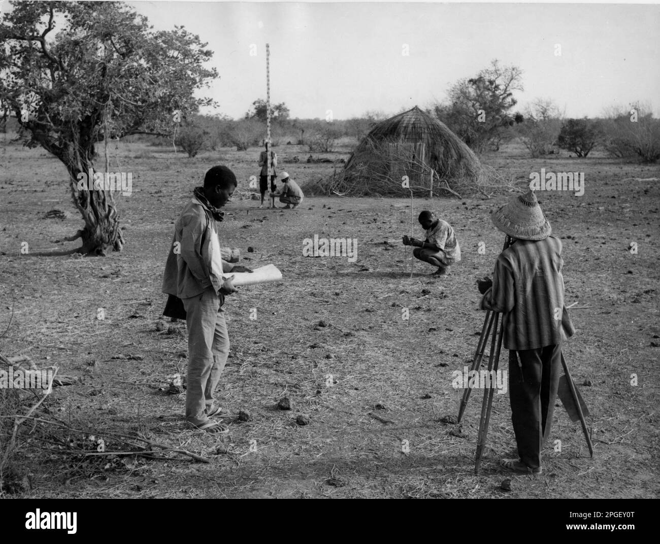 Upper-Volta 1976, In the countryside of Burkina Faso the land is ...