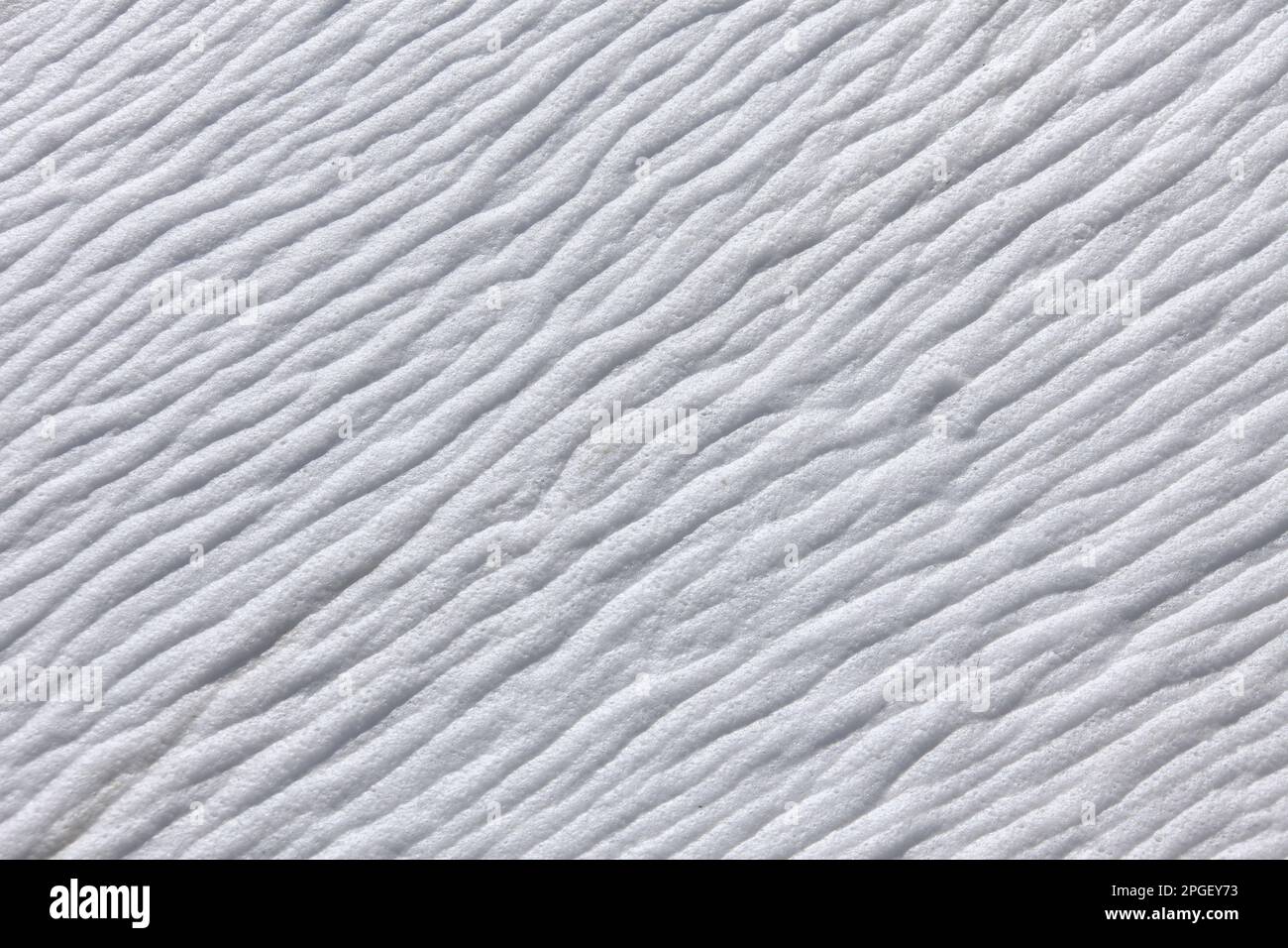 Sea foam / beach foam / white spume, created by the agitation of ...