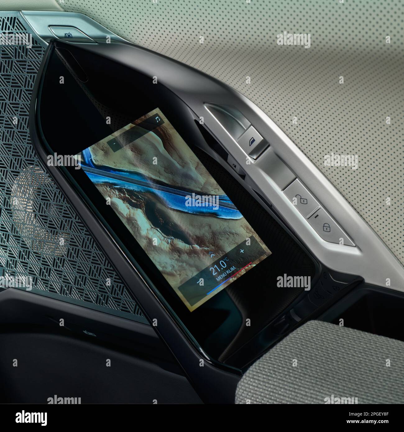A touch panel that allows you to control all the car's functions is ...