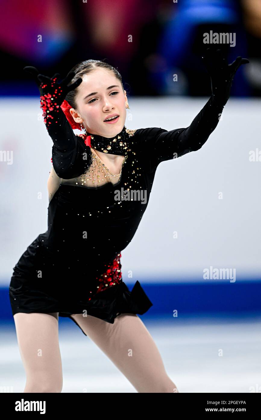 Isabeau LEVITO (USA), during Women Short Program, at the ISU World ...