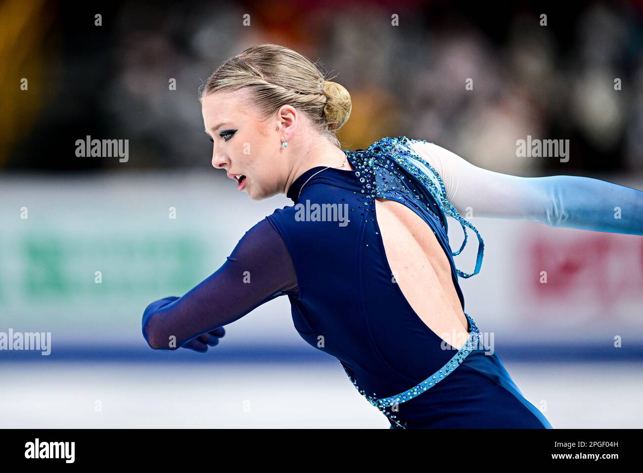 Lindsay VAN ZUNDERT (NED), during Women Short Program, at the ISU World ...