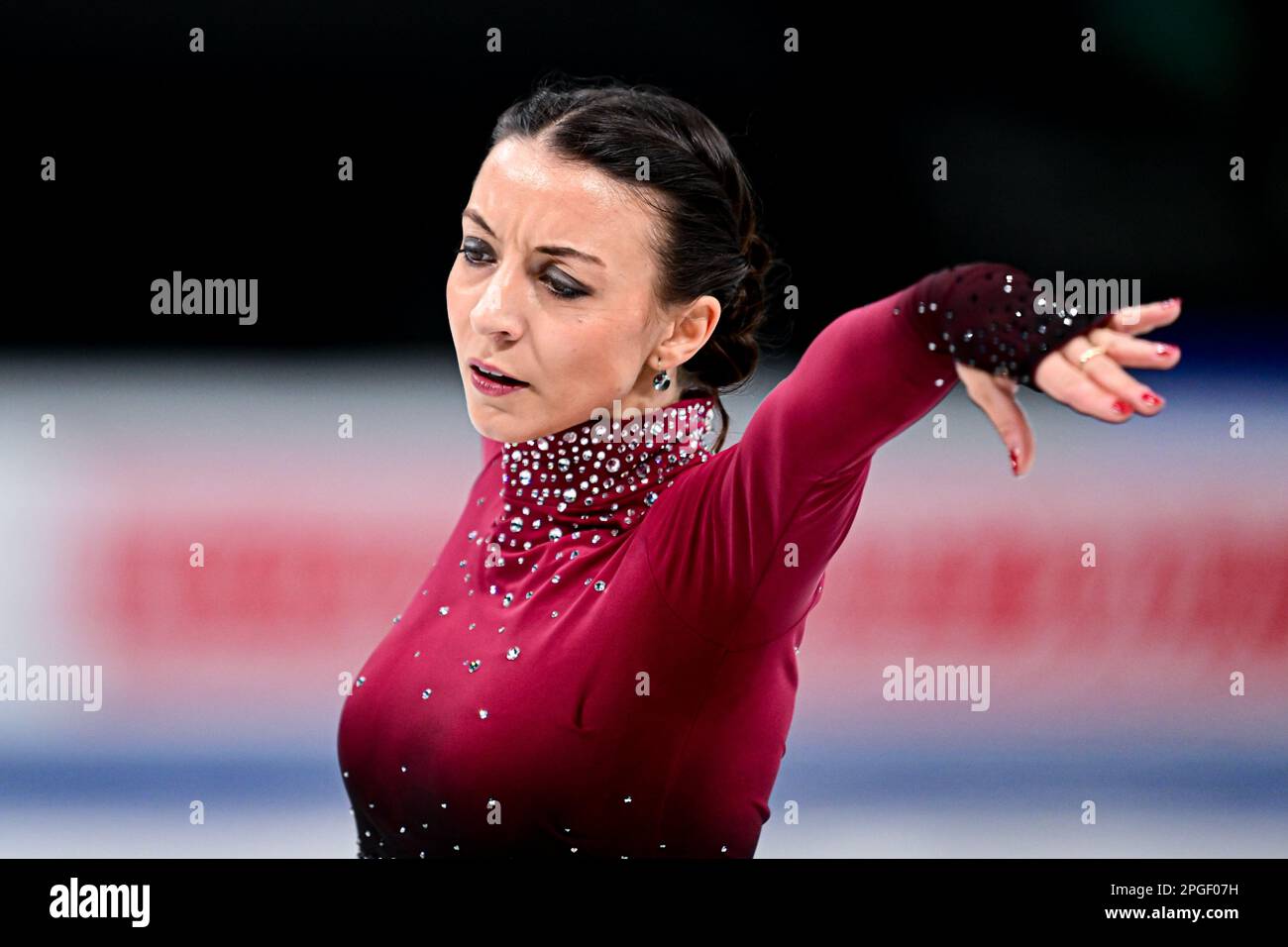 Nicole SCHOTT (GER), during Women Short Program, at the ISU World ...