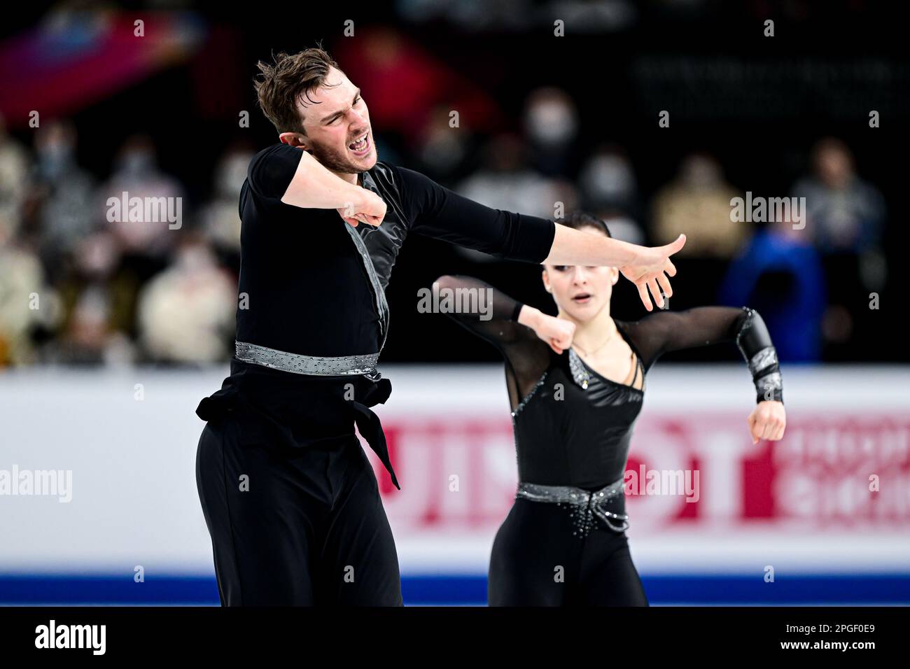 Daria DANILOVA & Michel TSIBA (NED), during Pairs Short Program, at the ...