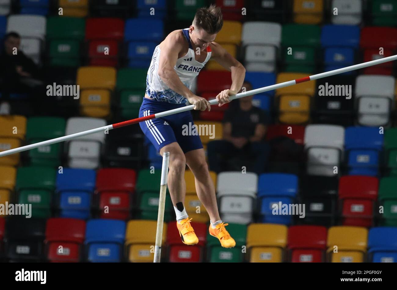 Thibaut COLLET of France Pole Vault Men Qualification during the ...
