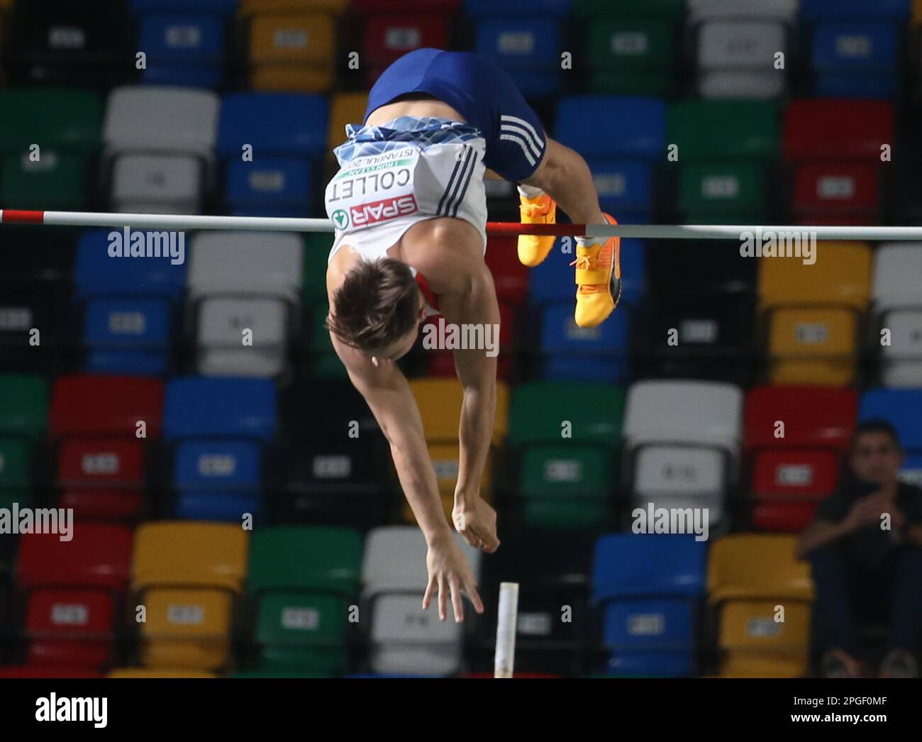 Thibaut COLLET of France Pole Vault Men Qualification during the ...