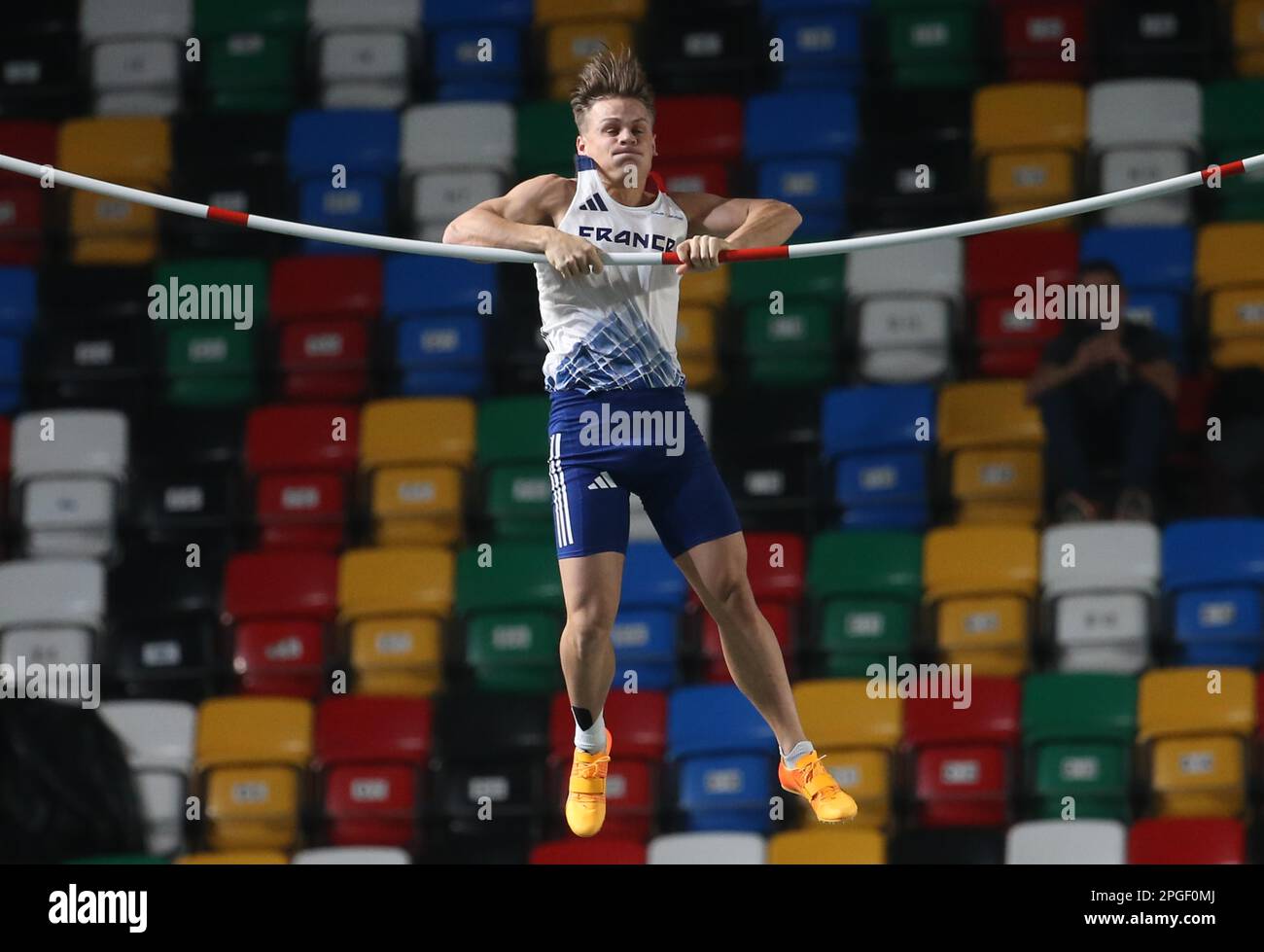 Thibaut COLLET of France Pole Vault Men Qualification during the ...