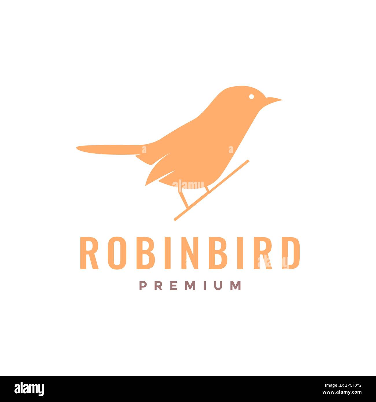 Robin Bird Logo Robin Bird Logo Design Concept Vector Stock Vector