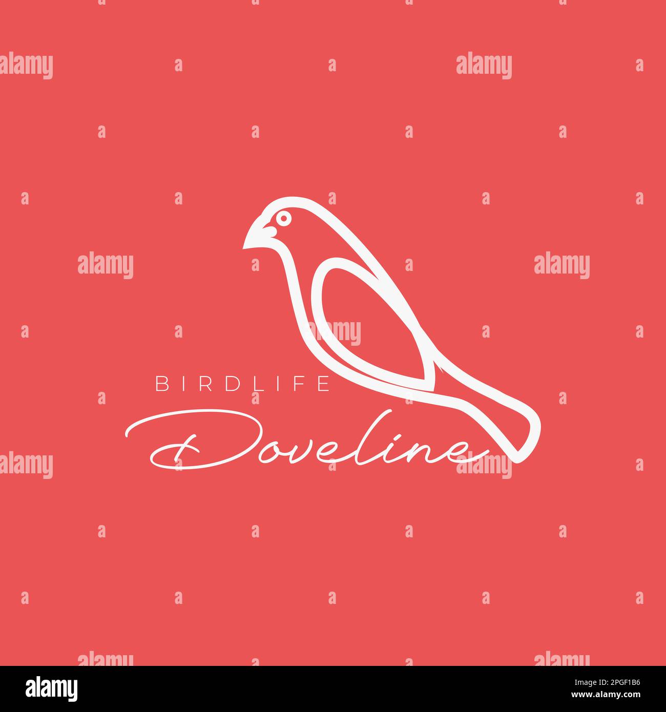 feminine beauty bird dove pigeon line art simple logo design vector Stock Vector Image & Art - Alamy