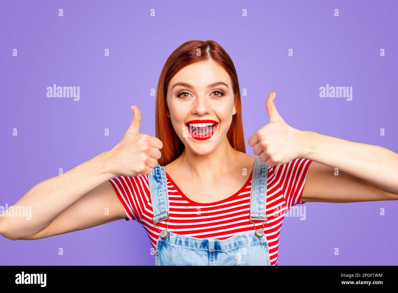 People person facial expression concept. Close up photo portrait of pretty funny funky charming ...