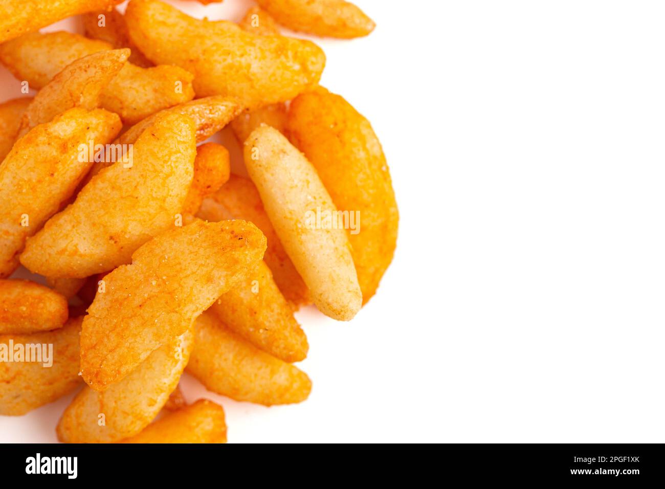 Pile crispy rice crackers hi-res stock photography and images - Alamy