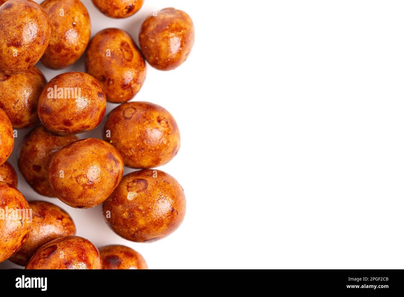 Japaneese Peanuts Coated in Crunchy Rice Cracker and Soy Sauce Isolated ...