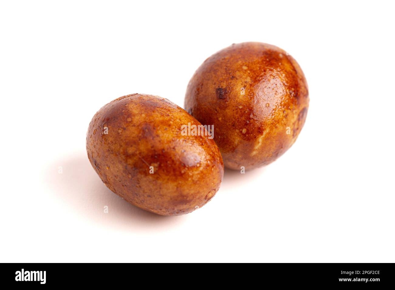 Japaneese Peanuts Coated in Crunchy Rice Cracker and Soy Sauce Isolated ...