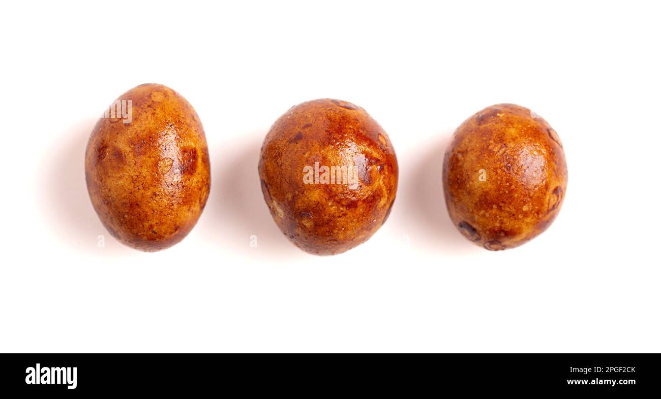 Japaneese Peanuts Coated in Crunchy Rice Cracker and Soy Sauce Isolated ...