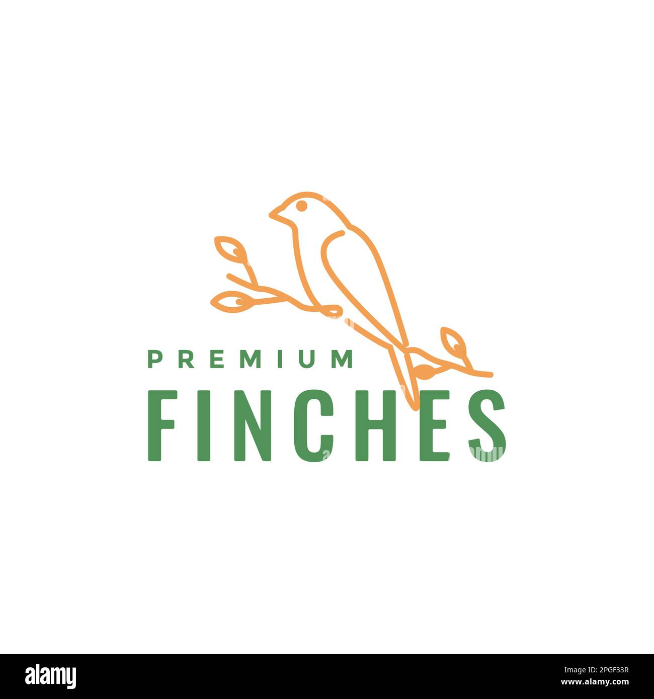 Perched finches Stock Vector Images - Alamy