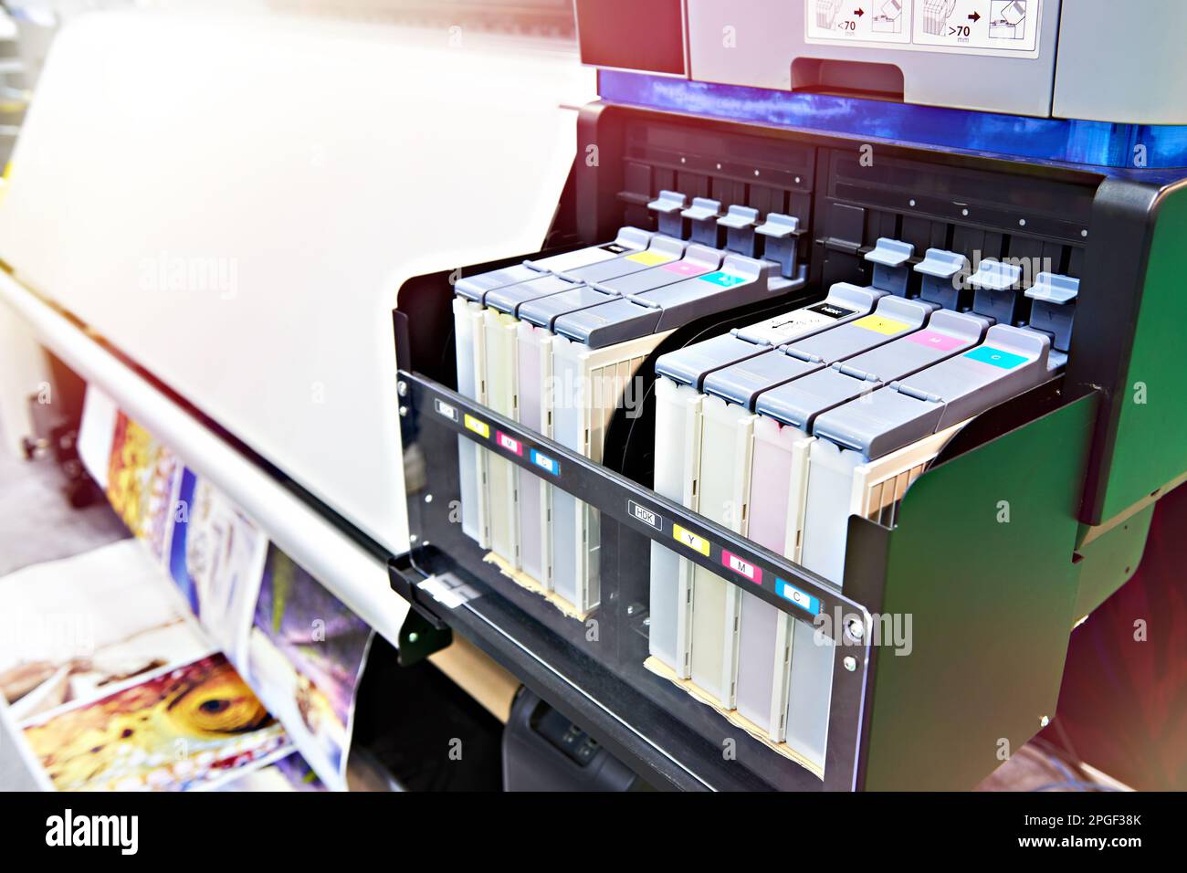 Wide-format plotter color cartridges Stock Photo - Alamy