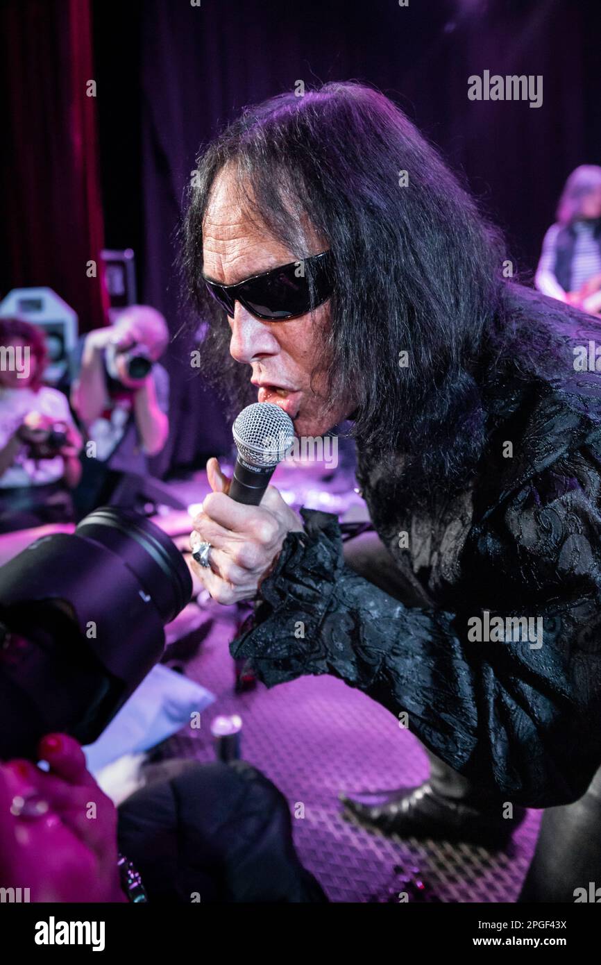 Barcelona, Spain. 2023.02.23. The Fuzztones band perform on stage at ...
