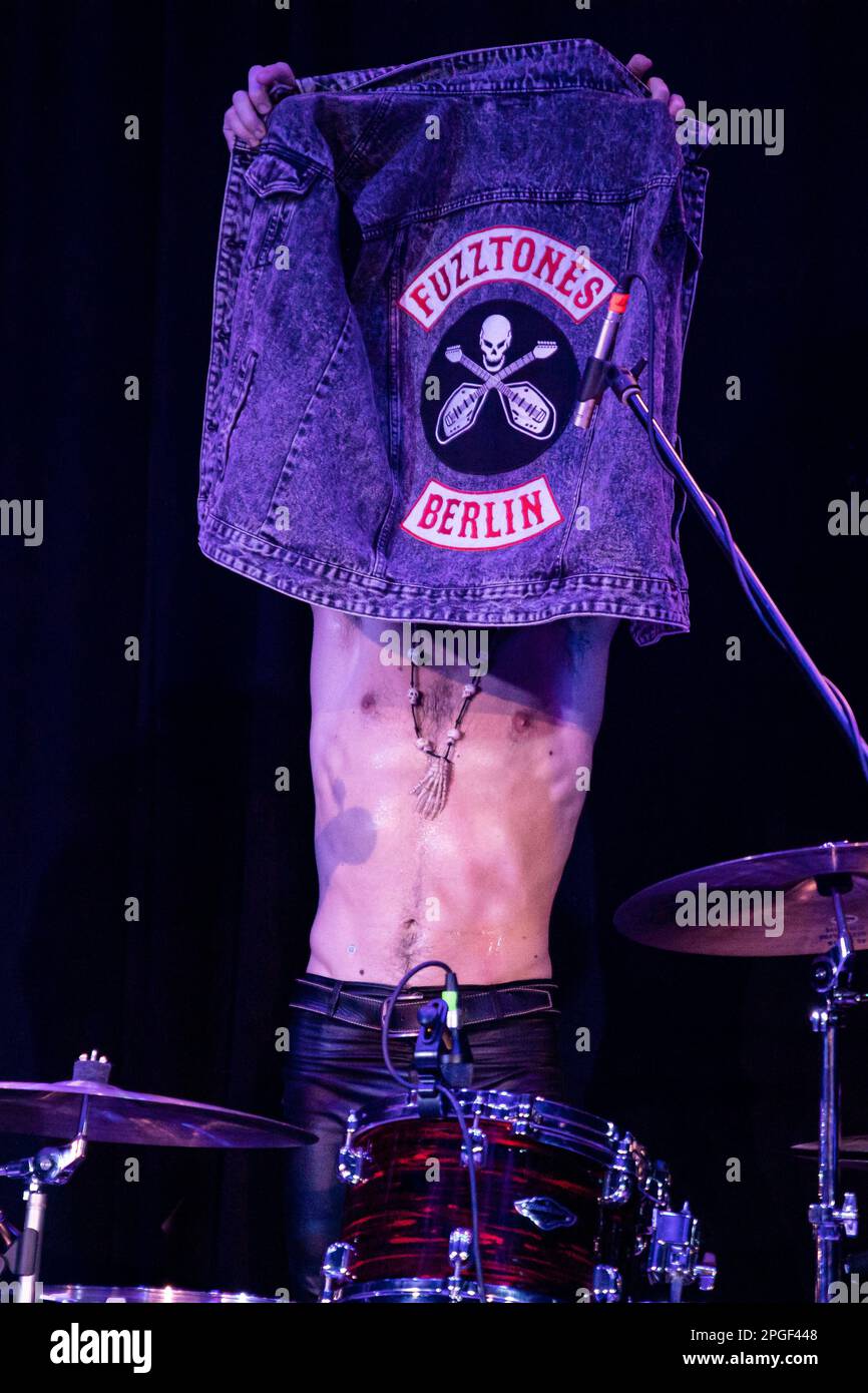 Barcelona, Spain. 2023.02.23. The Fuzztones band perform on stage at ...