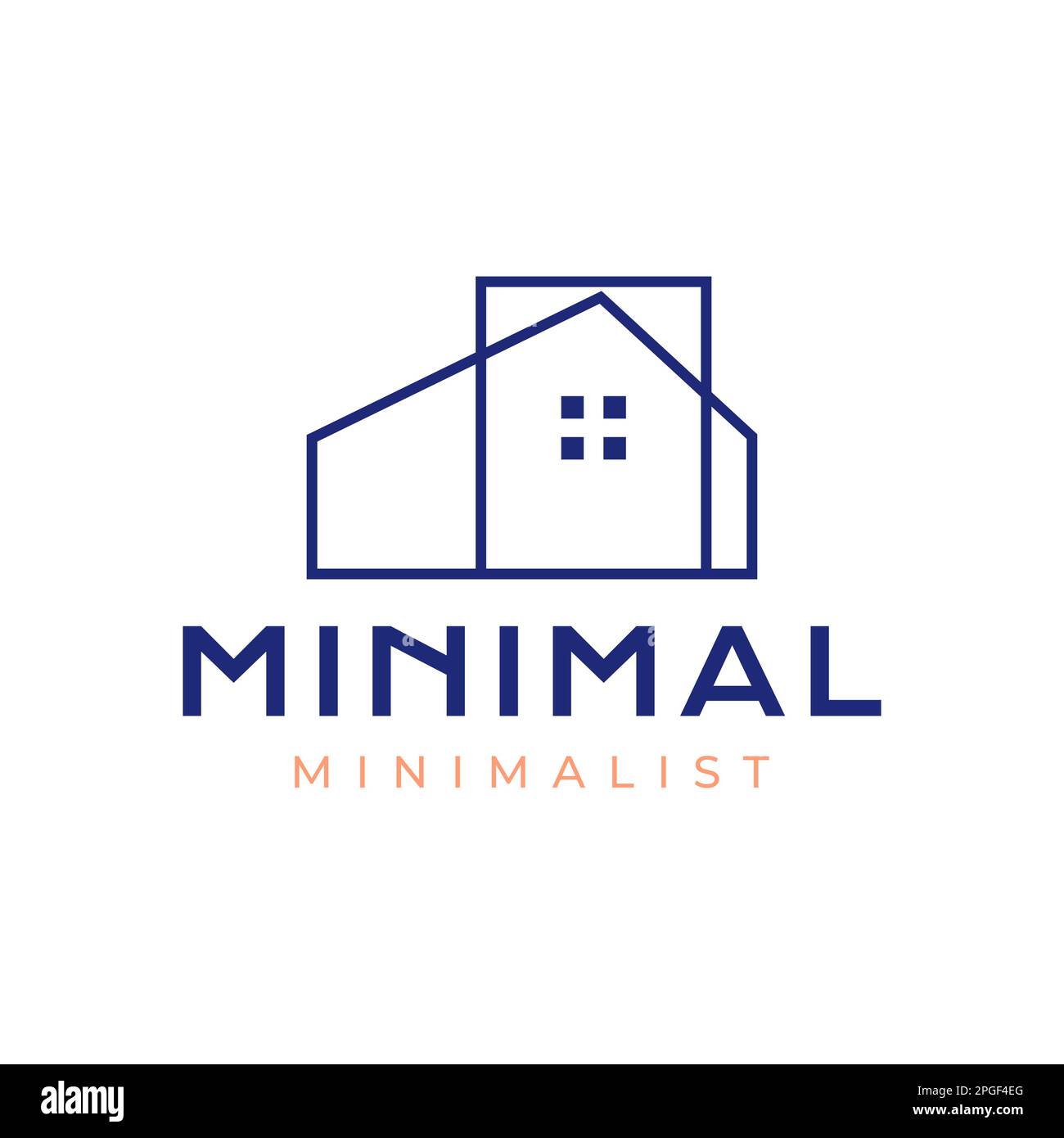 architecture home house structure modern minimalist logo design vector ...