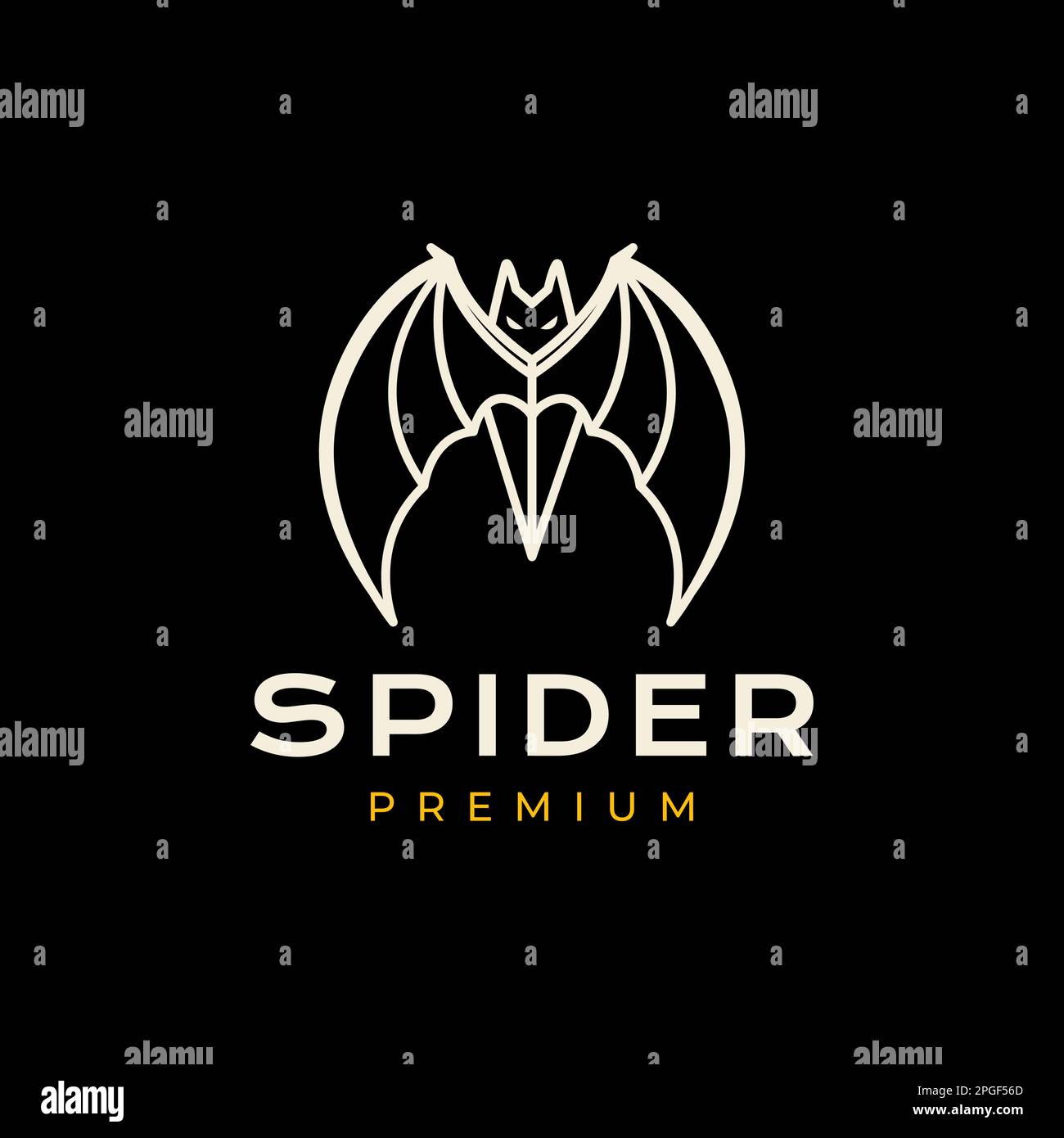 Spiders at their natural habitat Stock Vector Images - Alamy