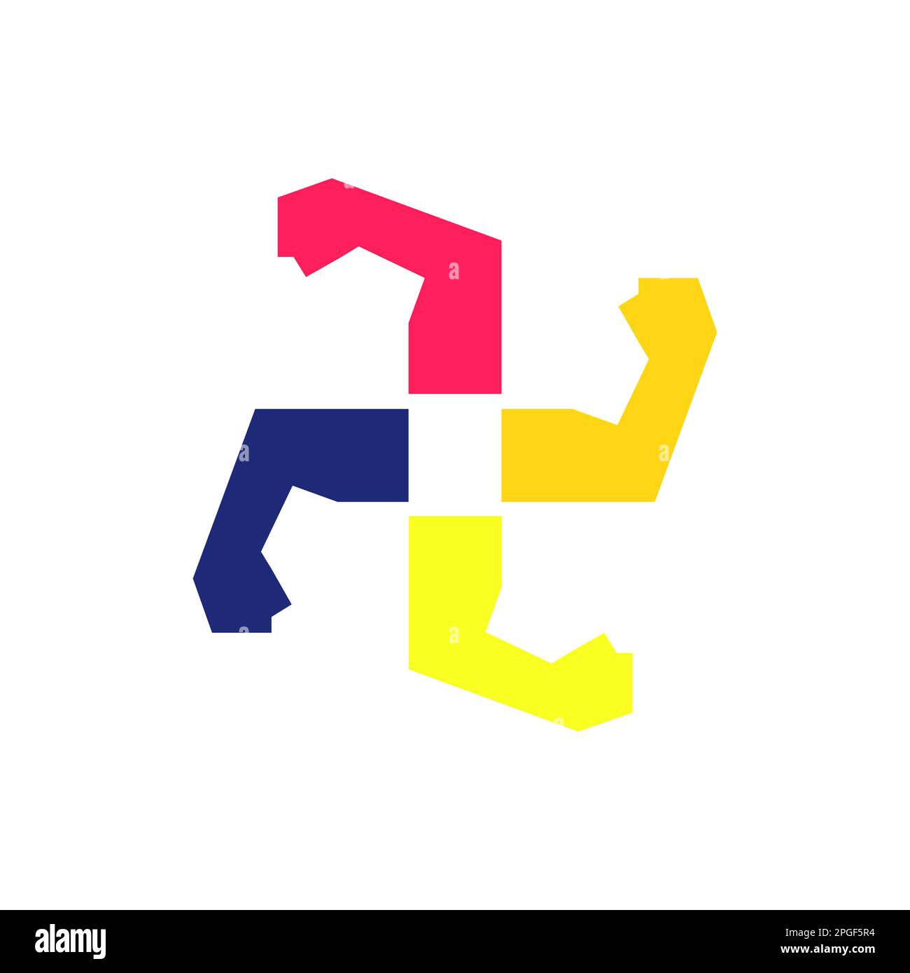 strong hand group health community team abstract colorful logo design ...