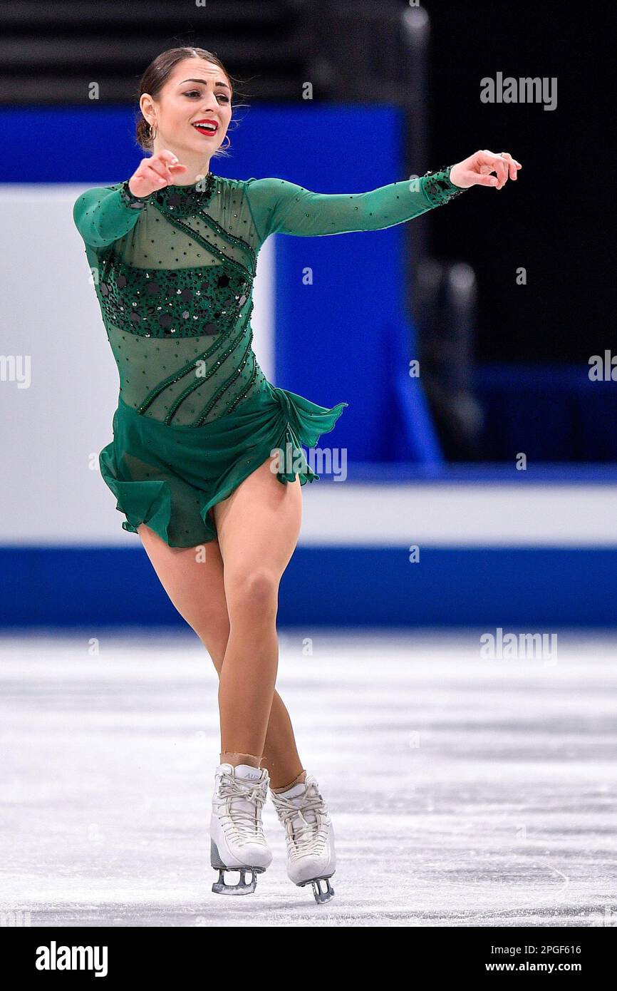 SAITAMA, JAPAN - MARCH 22: Julia Sauger of Romania competes in the ...