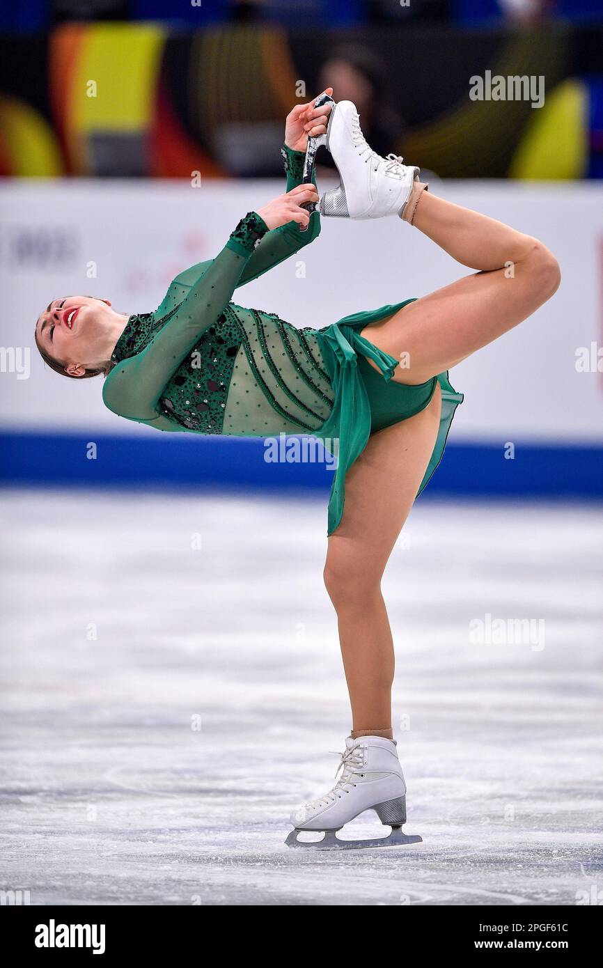 SAITAMA, JAPAN - MARCH 22: Julia Sauger of Romania competes in the ...
