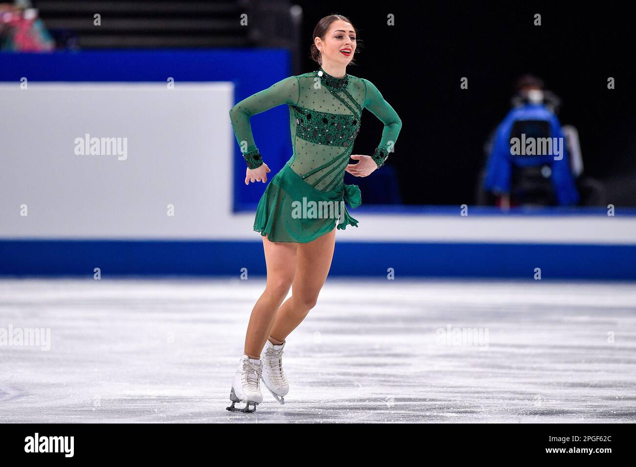 SAITAMA, JAPAN - MARCH 22: Julia Sauger of Romania competes in the ...