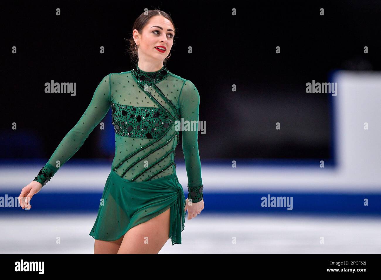 SAITAMA, JAPAN - MARCH 22: Julia Sauger of Romania competes in the ...
