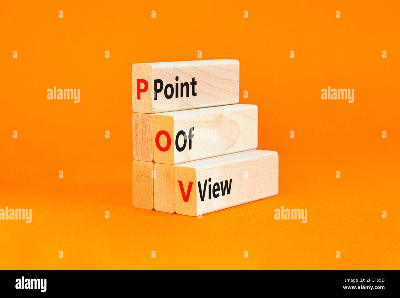POV point of view symbol. Concept words POV point of view on wooden ...